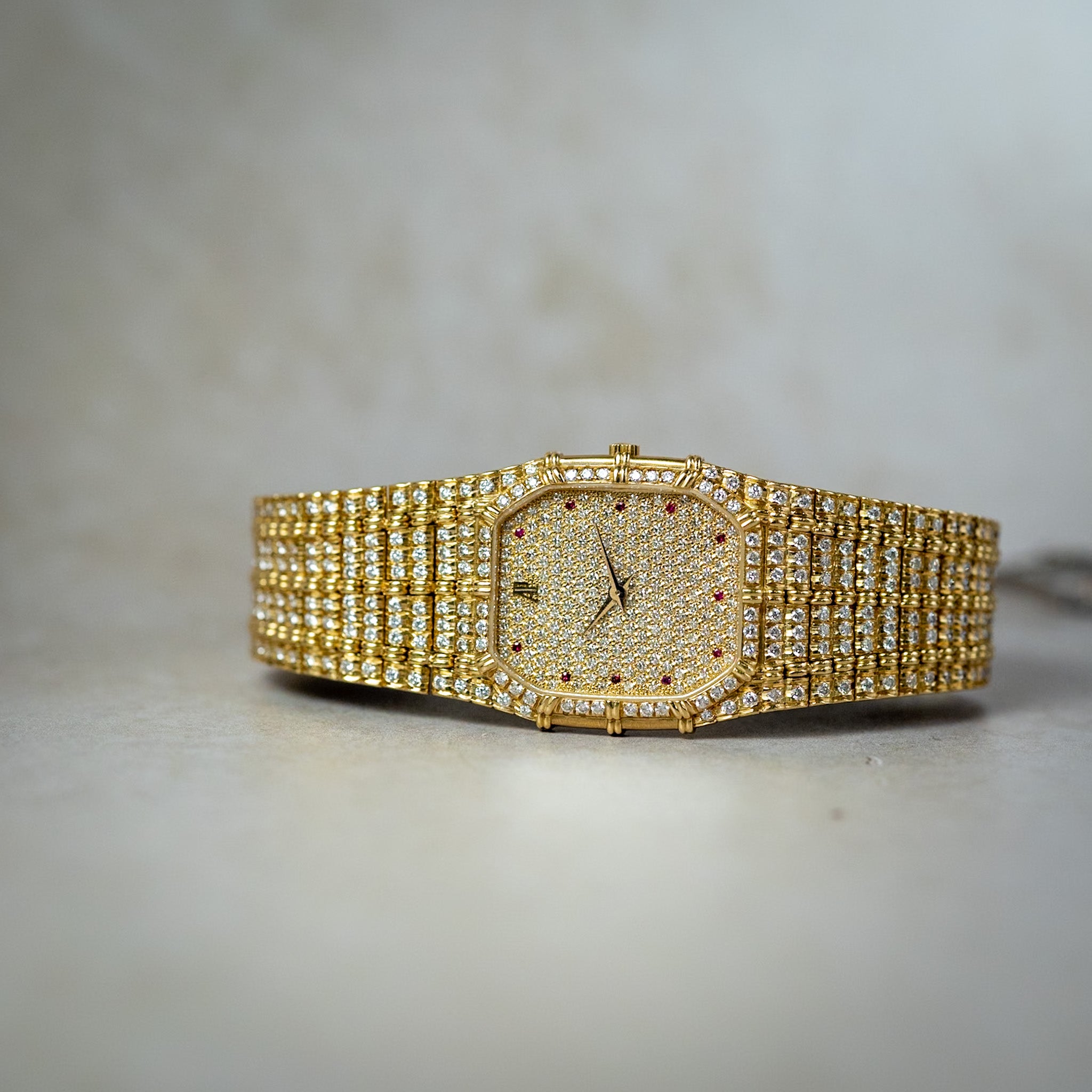 Material Good | Audemars Piguet | Bamboo | Pavé Diamond and Ruby Dial